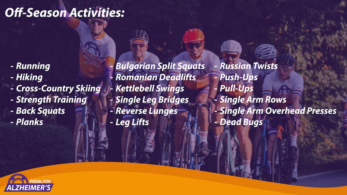 Cross-Training for Cycling: What to Do on Days Off - Pedal for Alzheimer's